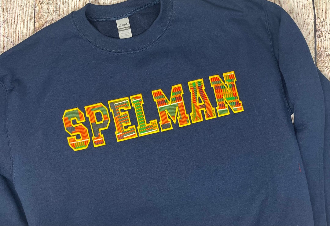 Spelman Inspired Kente Embroidered Sweatshirt - Etsy