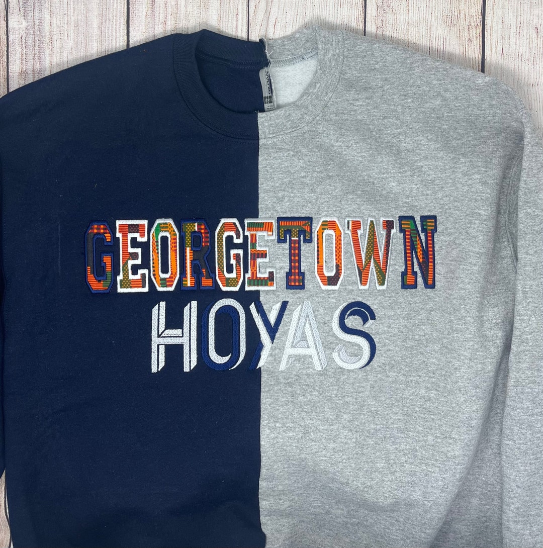 Georgetown Hoyas Split, Hoyas Split, Kente Georgetown - Etsy