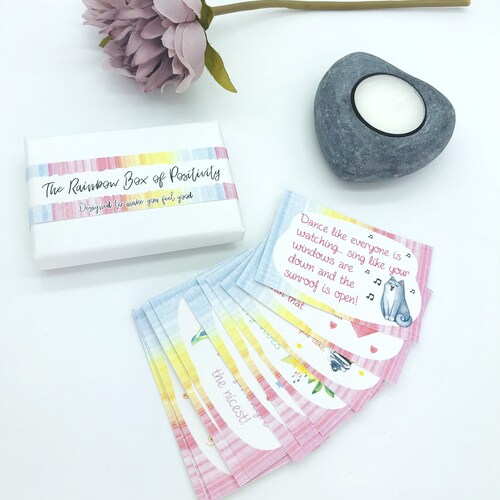 Inspirational Positive Message Cards Box Set of 16. Positivity - Etsy UK