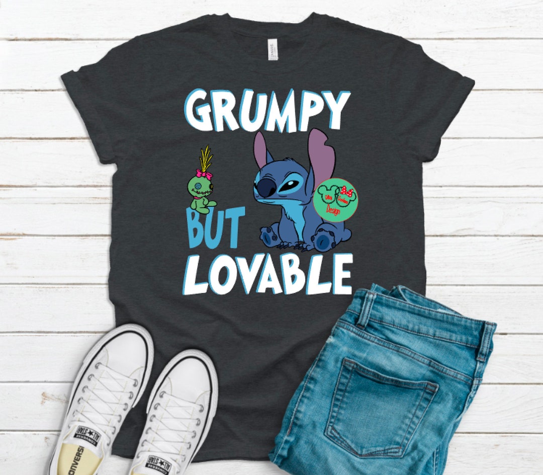 Stitch Grumpy but Lovable Svg, Lilo and Stitch,stitch Svg, , Studio3 ...
