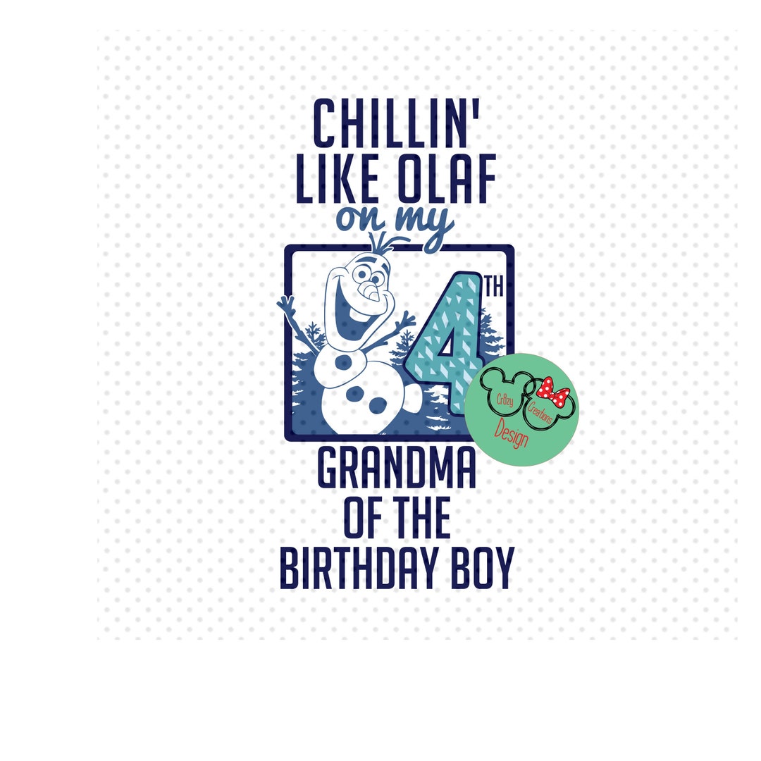 Frozen Olaf Chillin' Like Olaf on My 4th Gma Svg, Frozen, Frozen Svg ...