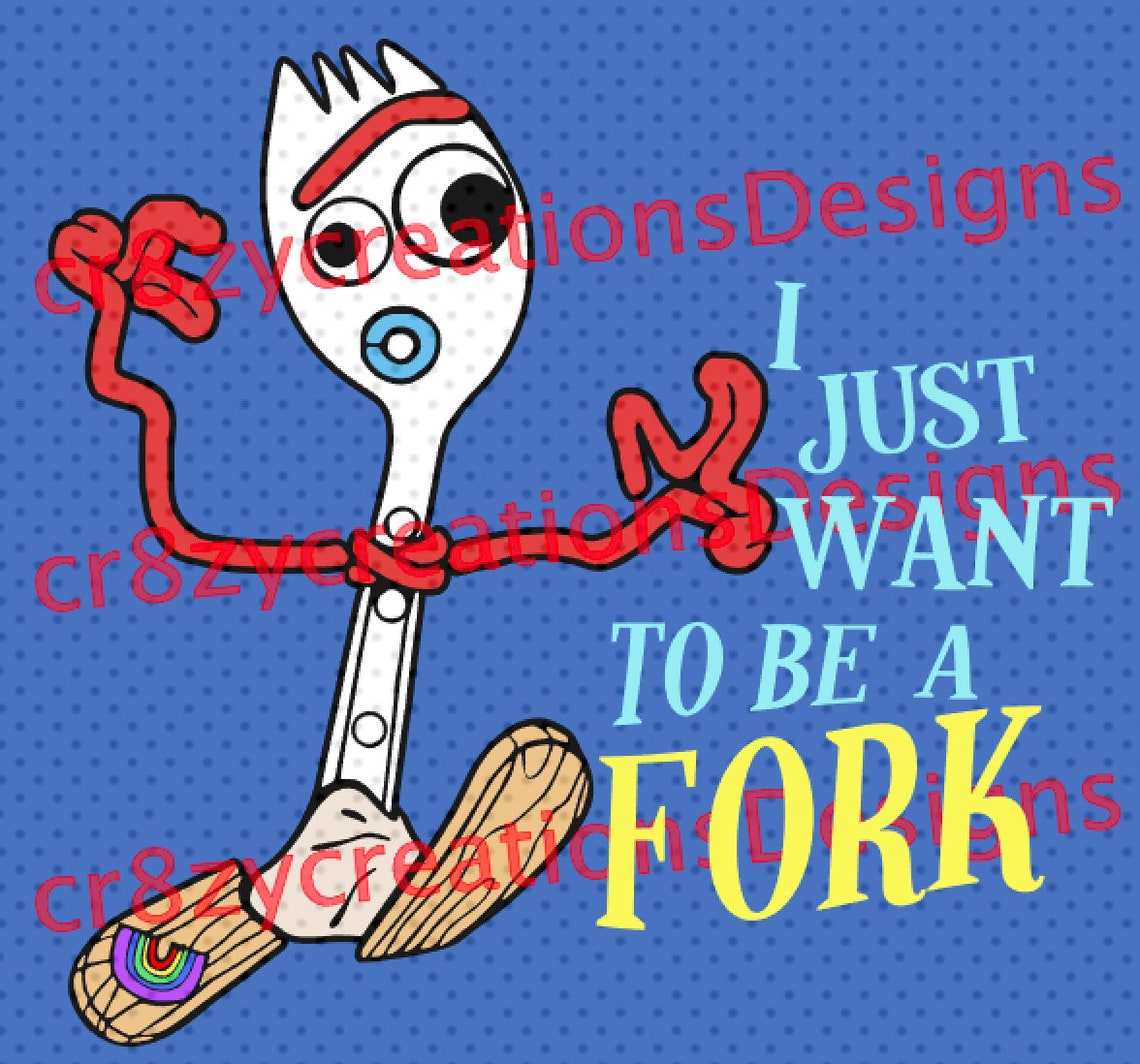 Forky I Just Want to Be a Fork, Toy Story Svg, Studio3, JPEG,PNG - Etsy