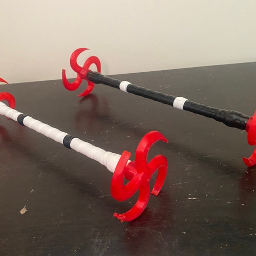 Set Fire Dragon Staff and Practice Dragon Staff | Etsy