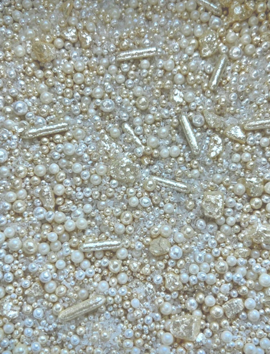 Ivory Sprinkle Blend: Luxury Wedding Cake Decoration - Etsy