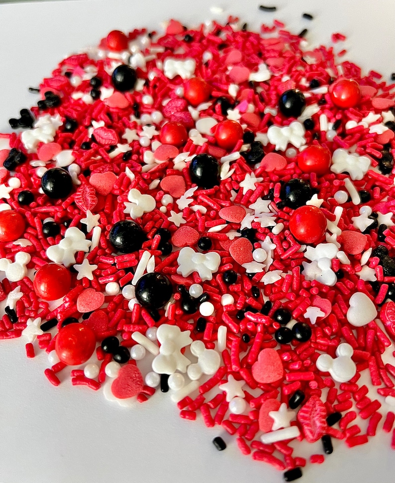 Miss Minnie Kiss Sprinkles Mouse Hunt Edible Sprinkles - Etsy