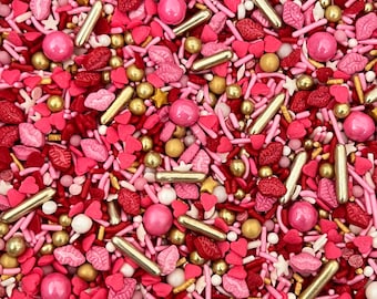 Jumbo Red Heart Sprinkle Shape-edible Sprinkles - Etsy