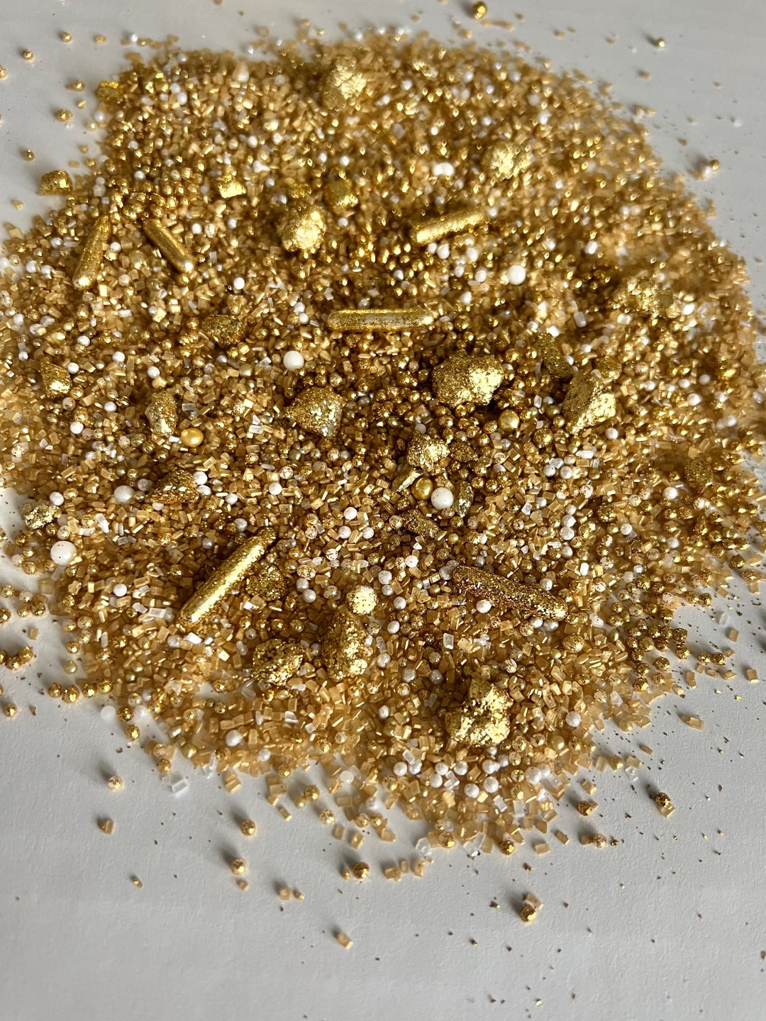 Golden - Sparkle Gold - Chunky Sugar - Sprinkles - Sprinkle Blend ...