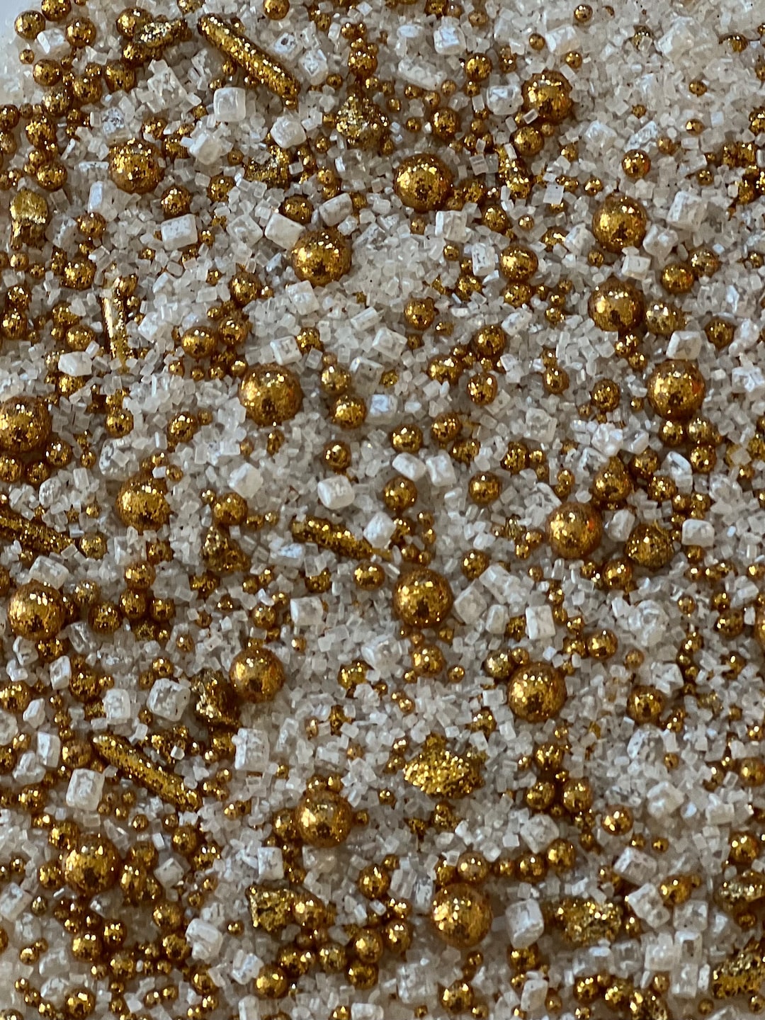 Wedding - Gold - White - Sprinkles - Cake Sprinkles - Etsy