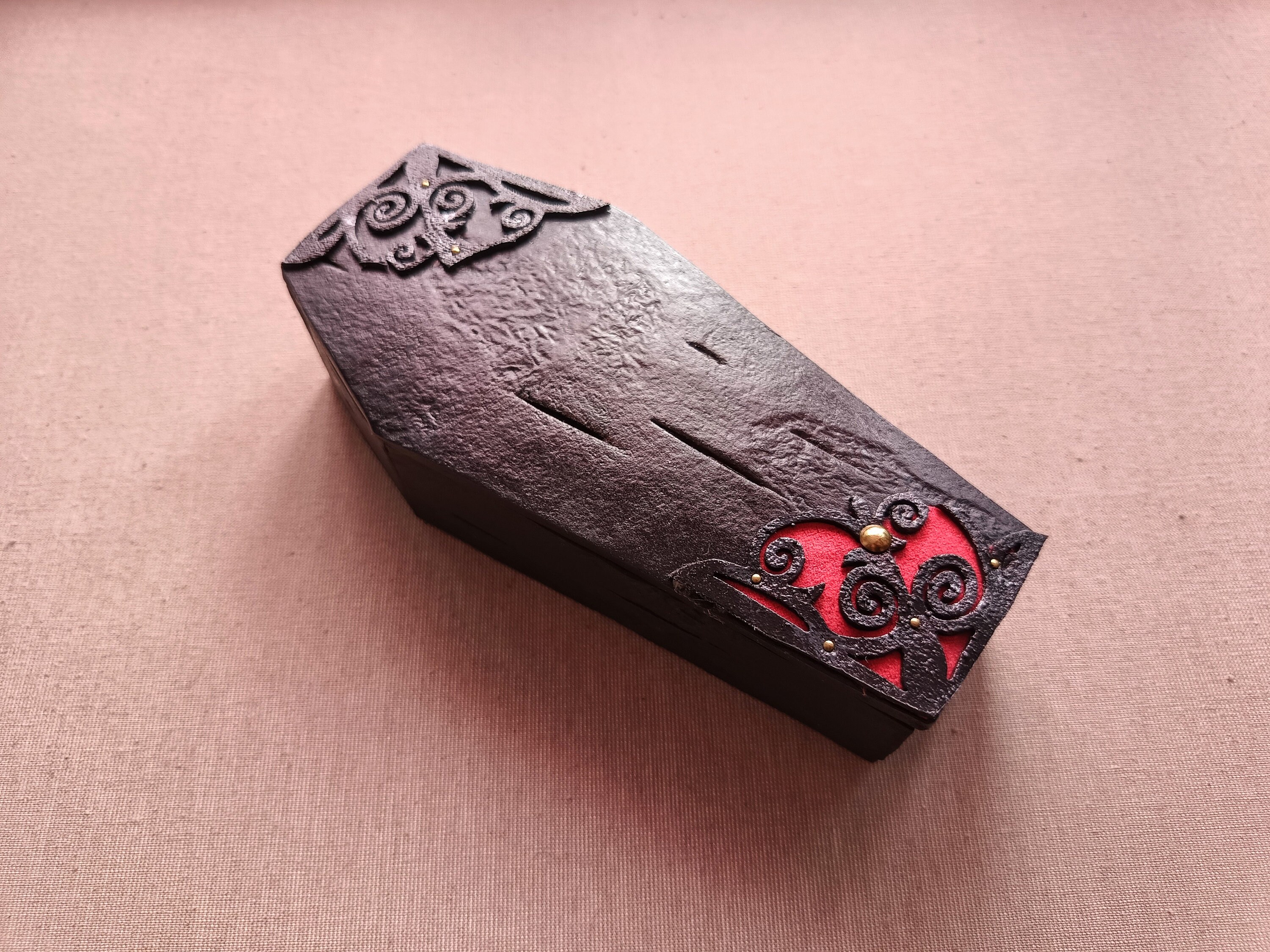 Little Coffin, Little Coffin Box, Coffin Box, Eva Foam Coffin, Black ...