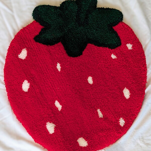 Strawberry Rug - Etsy