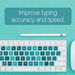SEAFOAM TEAL Touch Typing Stickers for Kids Learn to Type With Fun and ...