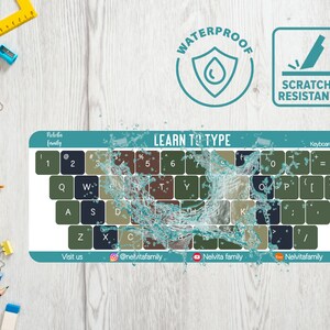JUNGLE SAFARI Touch Typing Stickers for Kids - Learn to Type With Fun ...