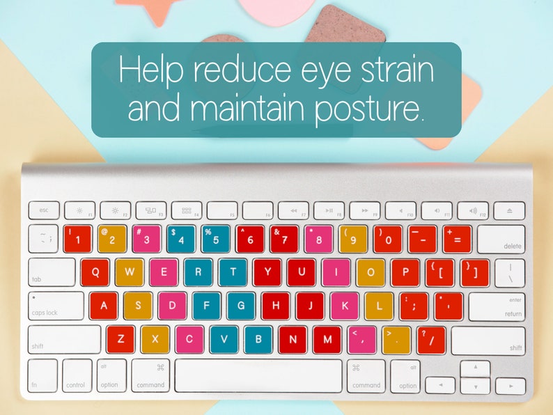 CANDYLAND Touch Typing Stickers for Kids - Learn to Type With Fun and ...