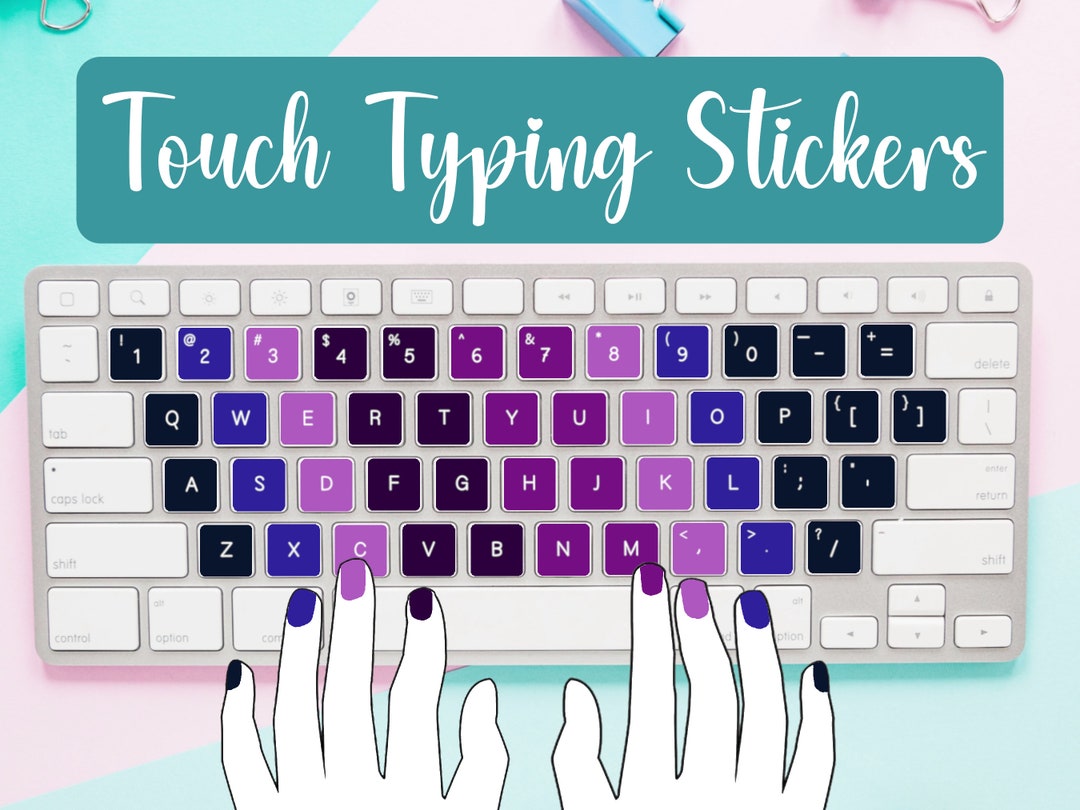 Space Galaxy Touch Typing Stickers for Kids - Learn to Type With Fun ...