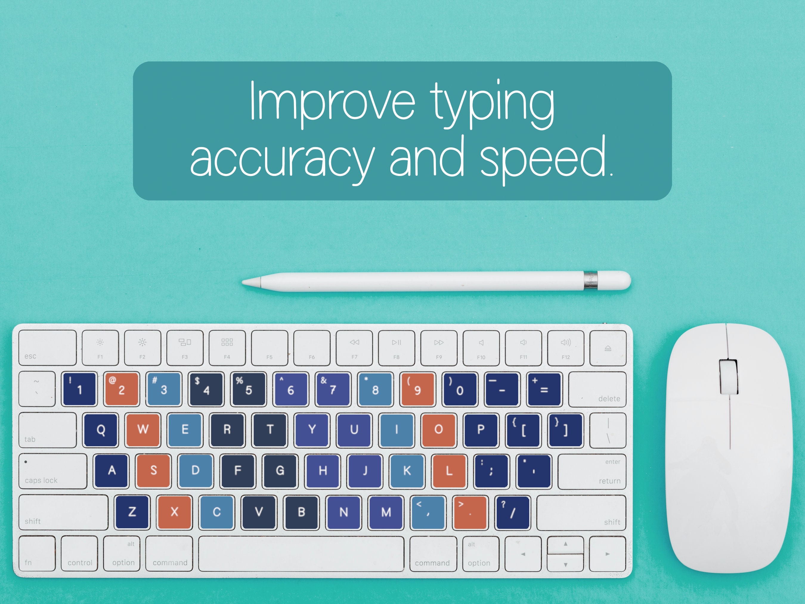 Ocean Adventure Touch Typing Stickers for Kids - Learn to Type With Fun ...