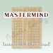 Instant Download Mastermind Board Game Printable PDF - Etsy