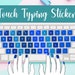 ROYAL BLUE Touch Typing Stickers for Kids - Learn to Type With Fun and ...