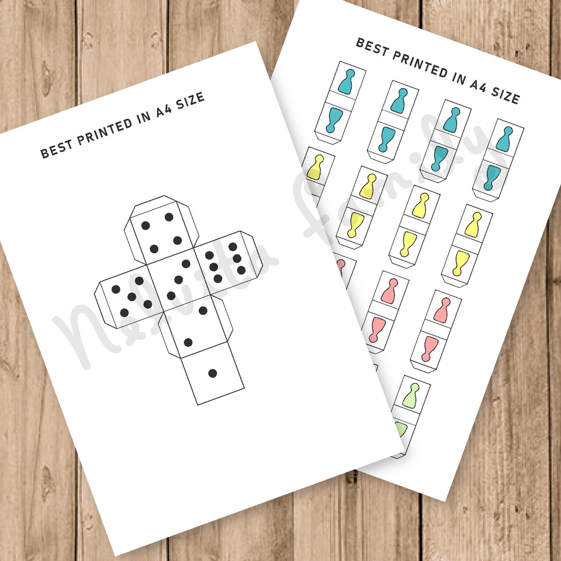 Instant Download Ludo Board Game Printable PDF - Etsy