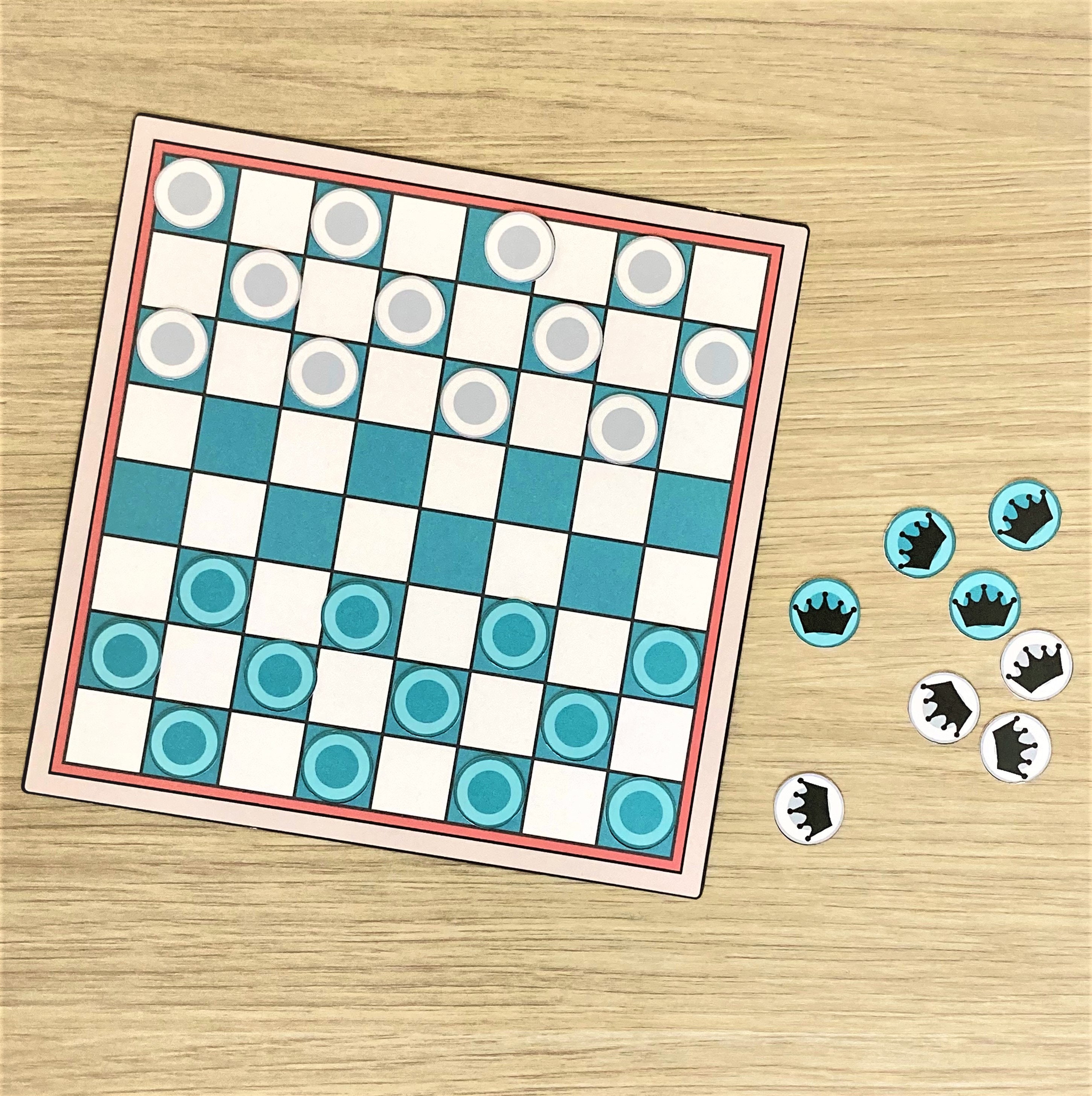 Instant Download Checkers Board Game Printable PDF - Etsy Australia