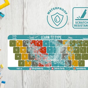 VINTAGE Touch Typing Stickers for Kids - Learn to Type With Fun and ...