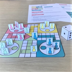 Instant Download Ludo Board Game Printable PDF - Etsy