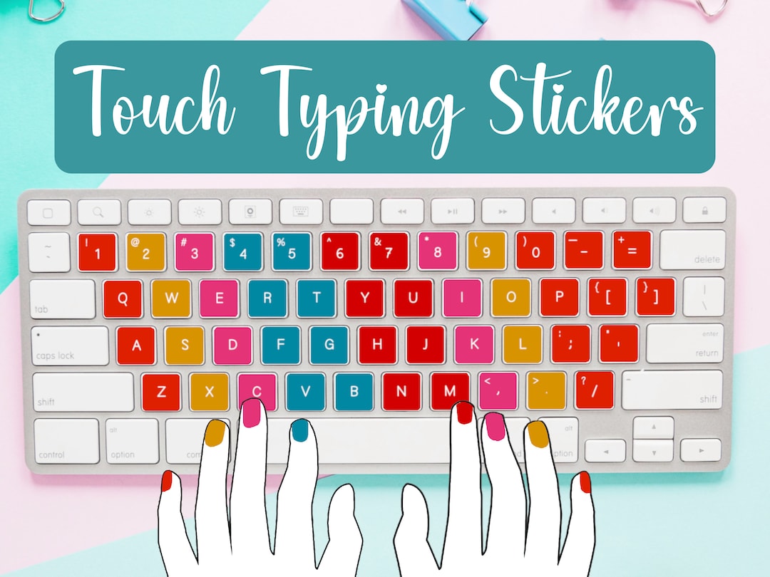CANDYLAND Touch Typing Stickers for Kids - Learn to Type With Fun and ...