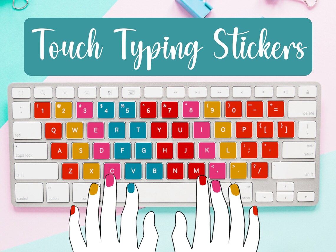 CANDYLAND Touch Typing Stickers for Kids - Learn to Type With Fun and ...