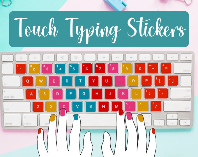 CANDYLAND Touch Typing Stickers for Kids - Learn to Type With Fun and ...