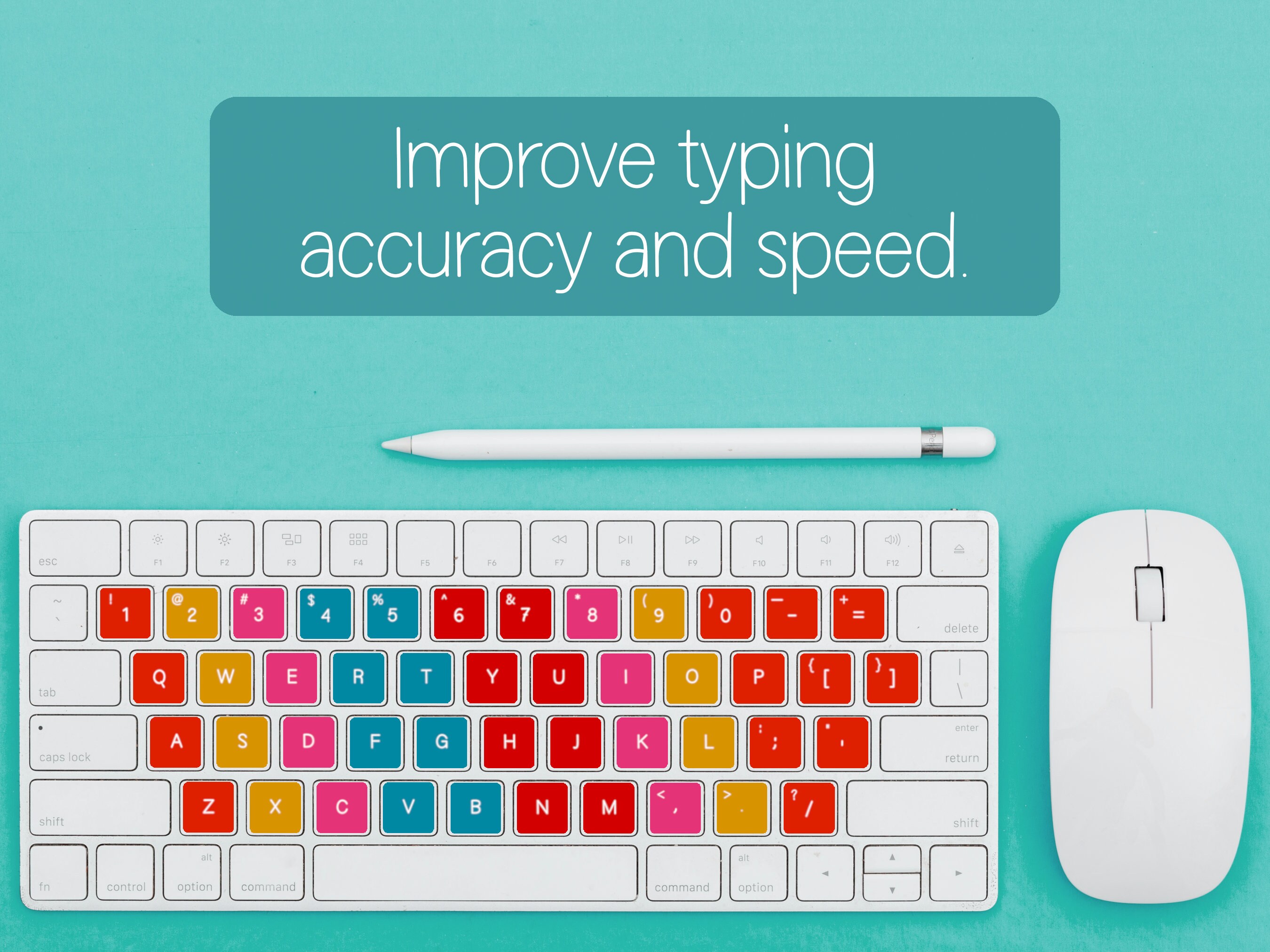 CANDYLAND Touch Typing Stickers for Kids - Learn to Type With Fun and ...