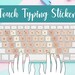ROYAL BLUE Touch Typing Stickers for Kids - Learn to Type With Fun and ...