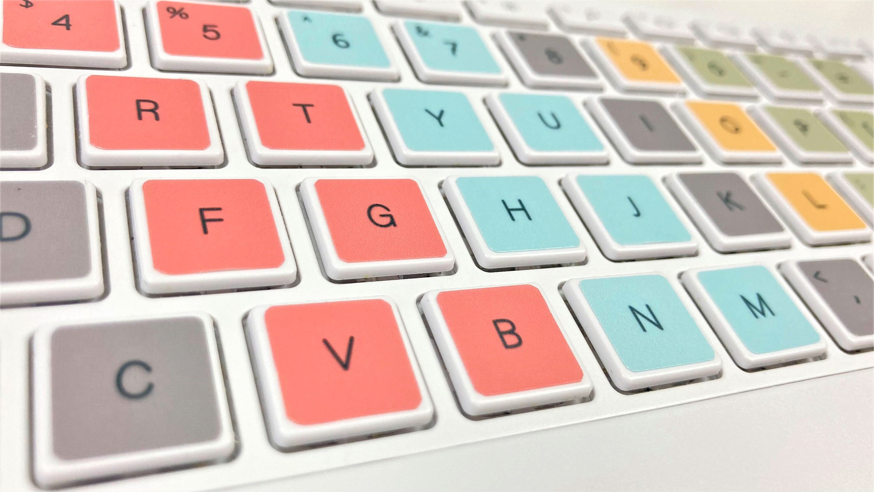 Boho Earthy Touch Typing Stickers for Kids - Learn to Type With Fun and ...