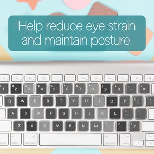 IRON GREY Touch Typing Stickers for Kids - Learn to Type With Fun and ...