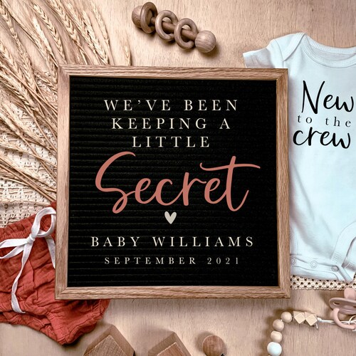 Digital Pregnancy Announcement Social Media Gender Neutral Etsy