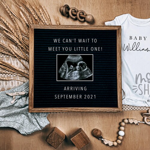 Digital Pregnancy Announcement Social Media Gender Neutral Etsy