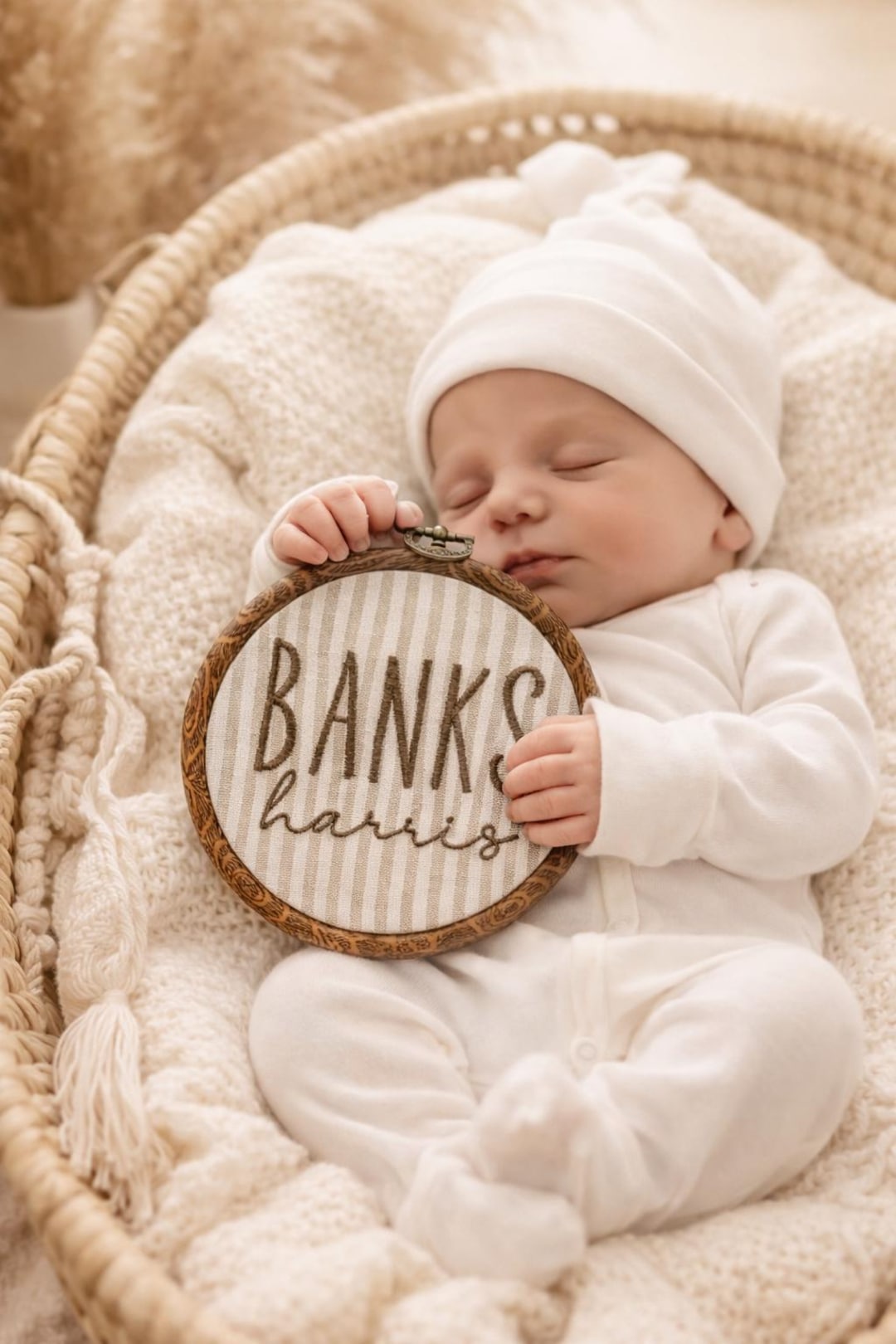 Personalized Baby Name Announcement Sign: Striped Nursery Decor - Etsy