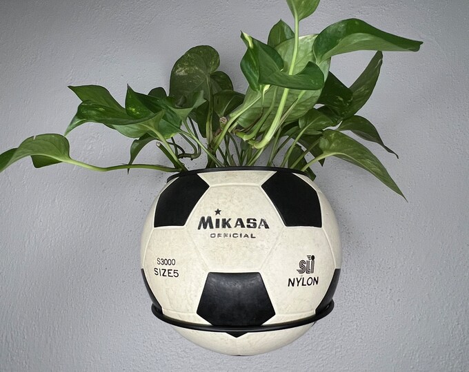 Vintage Mikasa Soccer Ball Planter - Etsy