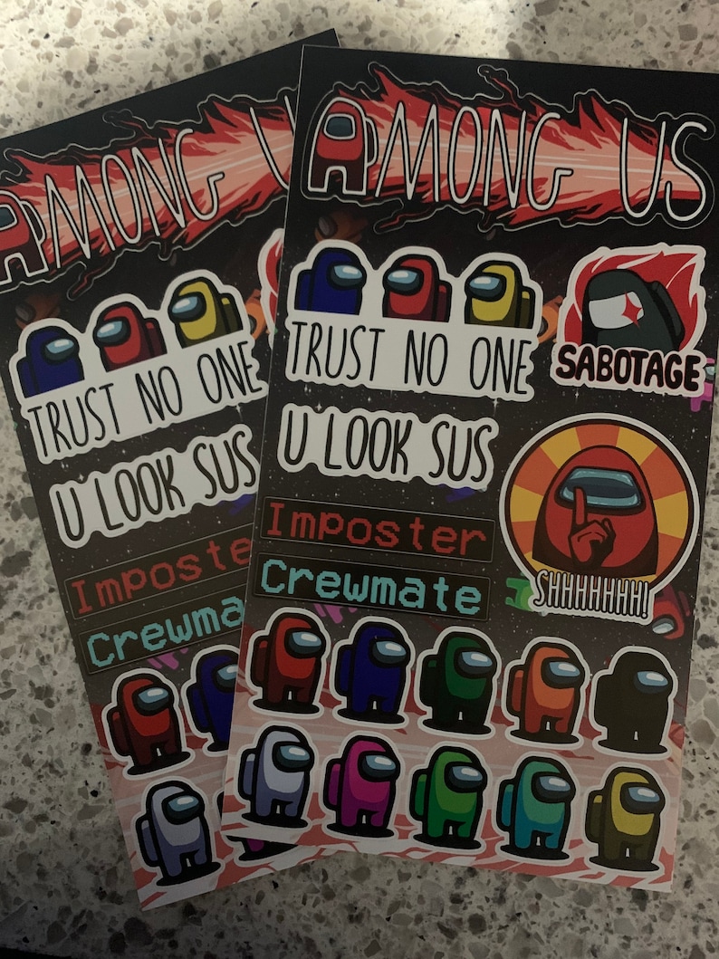 Among Us Sticker Packs - Etsy
