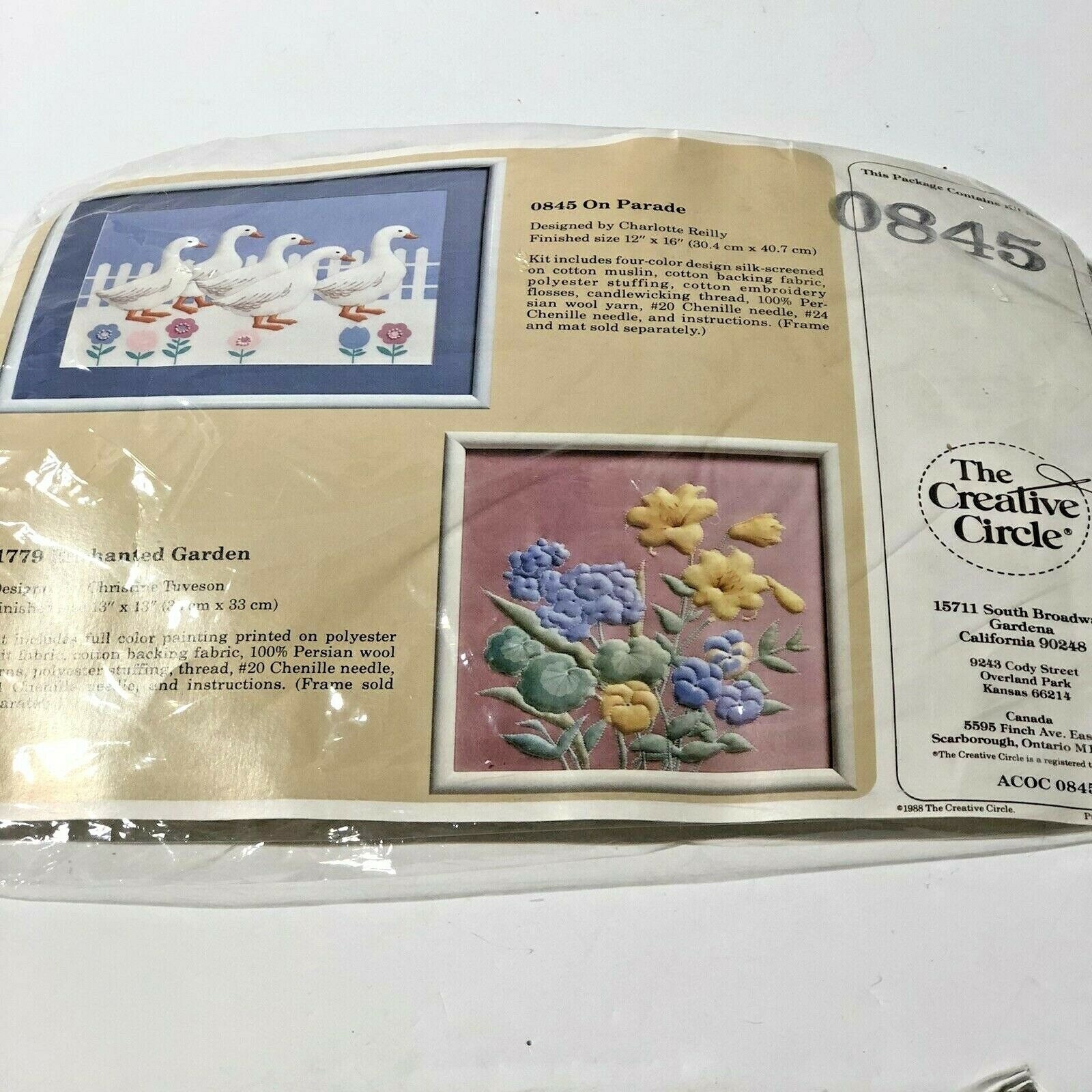 The Creative Circle Cross Stitch Kit 0845 Ducks on Parade Vintage 1988 ...