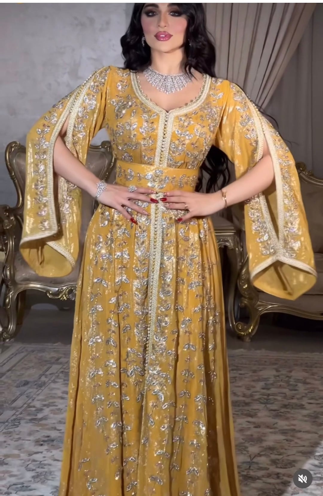 Moroccan Bridal Dress, Luxury Sparkly Kaftan, - Etsy