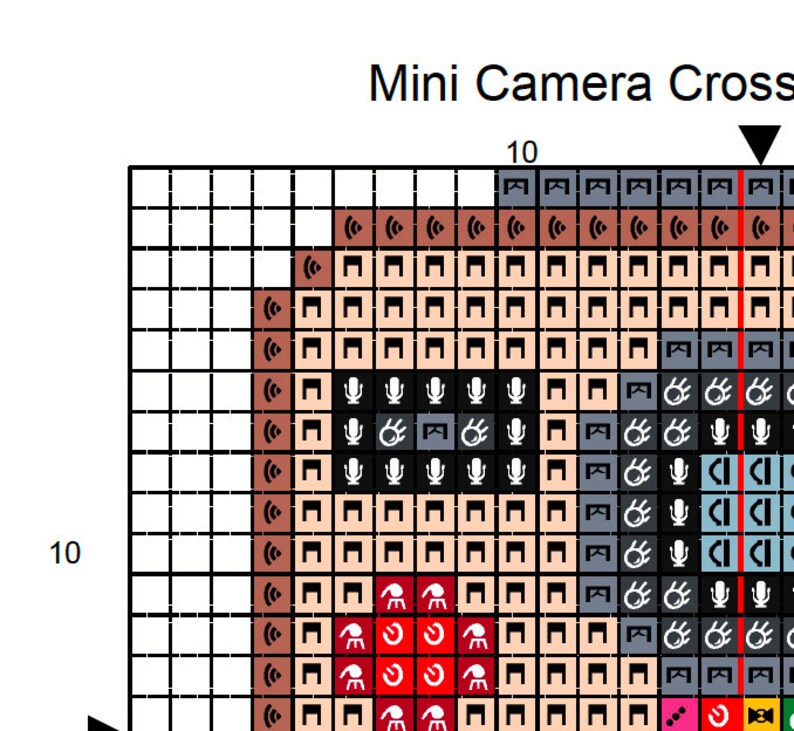 Retro Polaroid Camera Cross Stitch Pattern: 80's Style (PDF Pattern) - Etsy