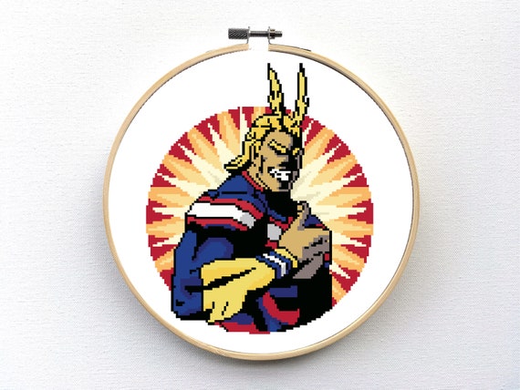 All Might Thumbs up Cross Stitch Pattern MEDIUM - Etsy Finland
