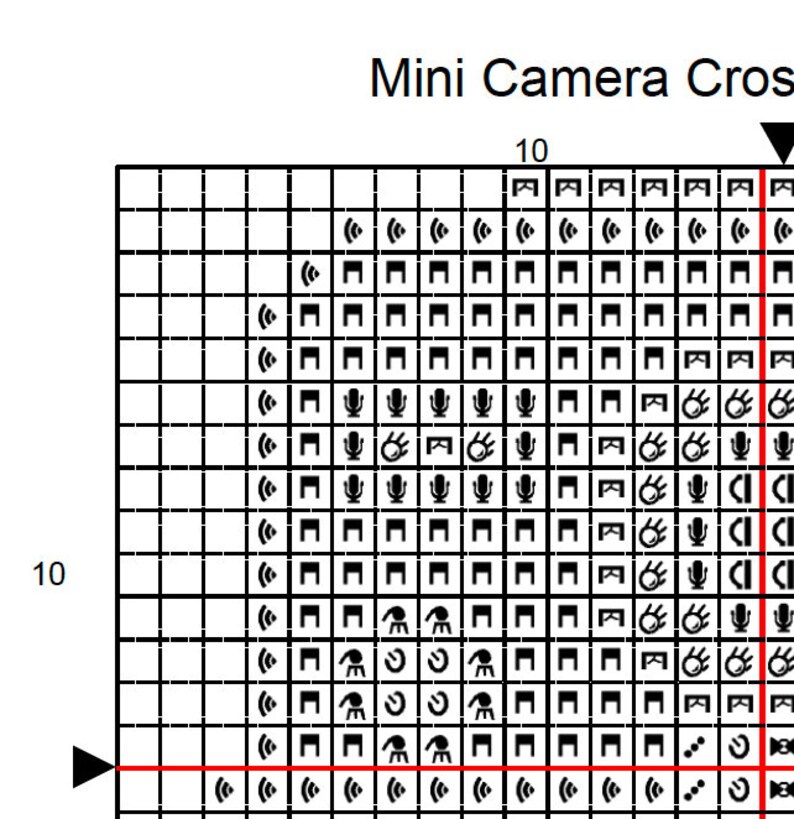 Retro Polaroid Camera Cross Stitch Pattern: 80's Style (PDF Pattern) - Etsy