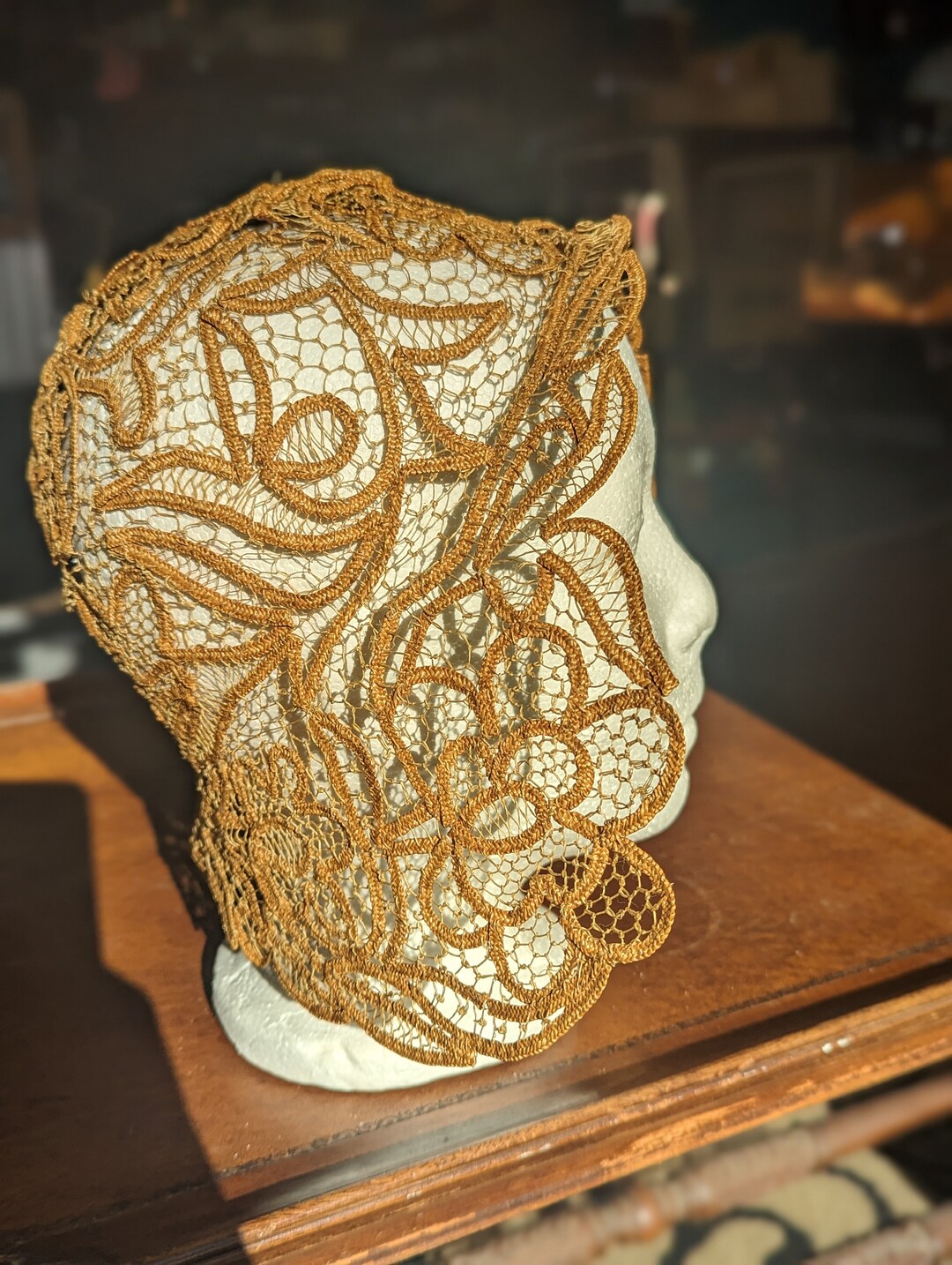 RARE 1920s Golden Straw Lace Cloche Hat Flapper Girl - Etsy