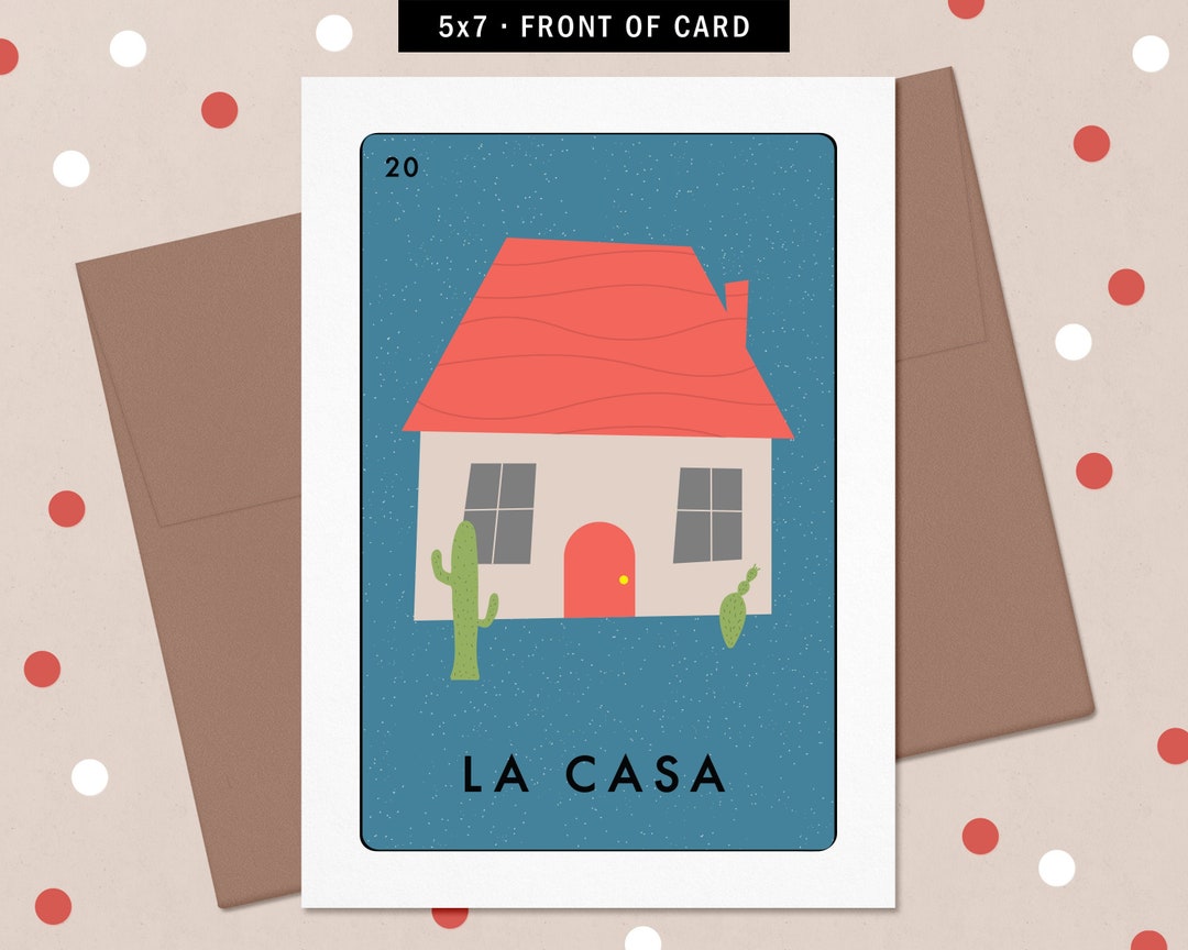 Loteria Inspired New Home Card – Spanglish Greeting, 5x7 - Etsy