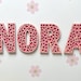 Flower Name Sign - Flower Letter - Personalised Name Sign - Custom Name ...