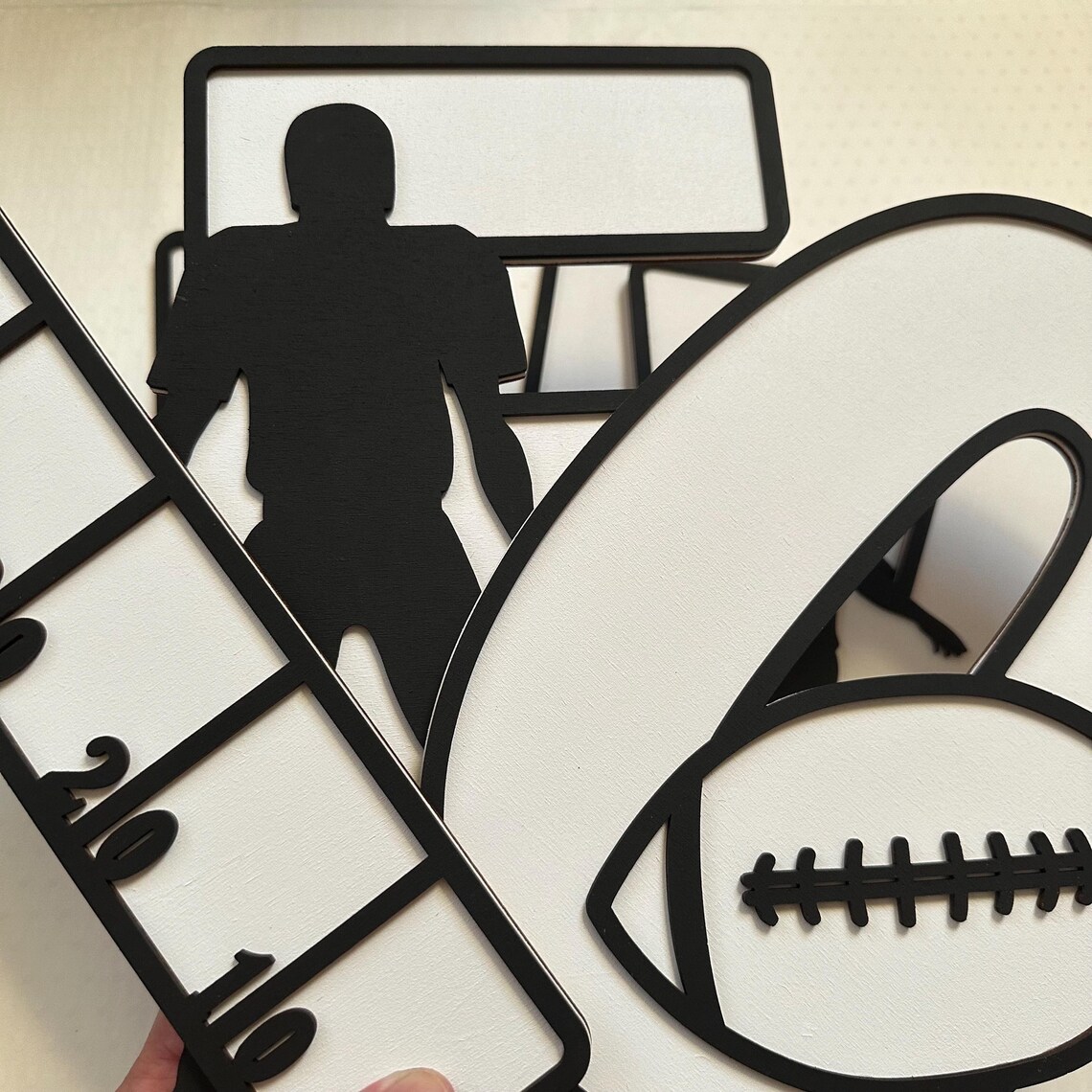 American Football Sign - American Football Letters - Personalised Name ...