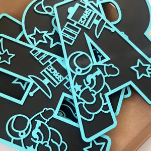 Wooden Space Name Sign - Space Sign - Personalised Name Plaque - Custom ...