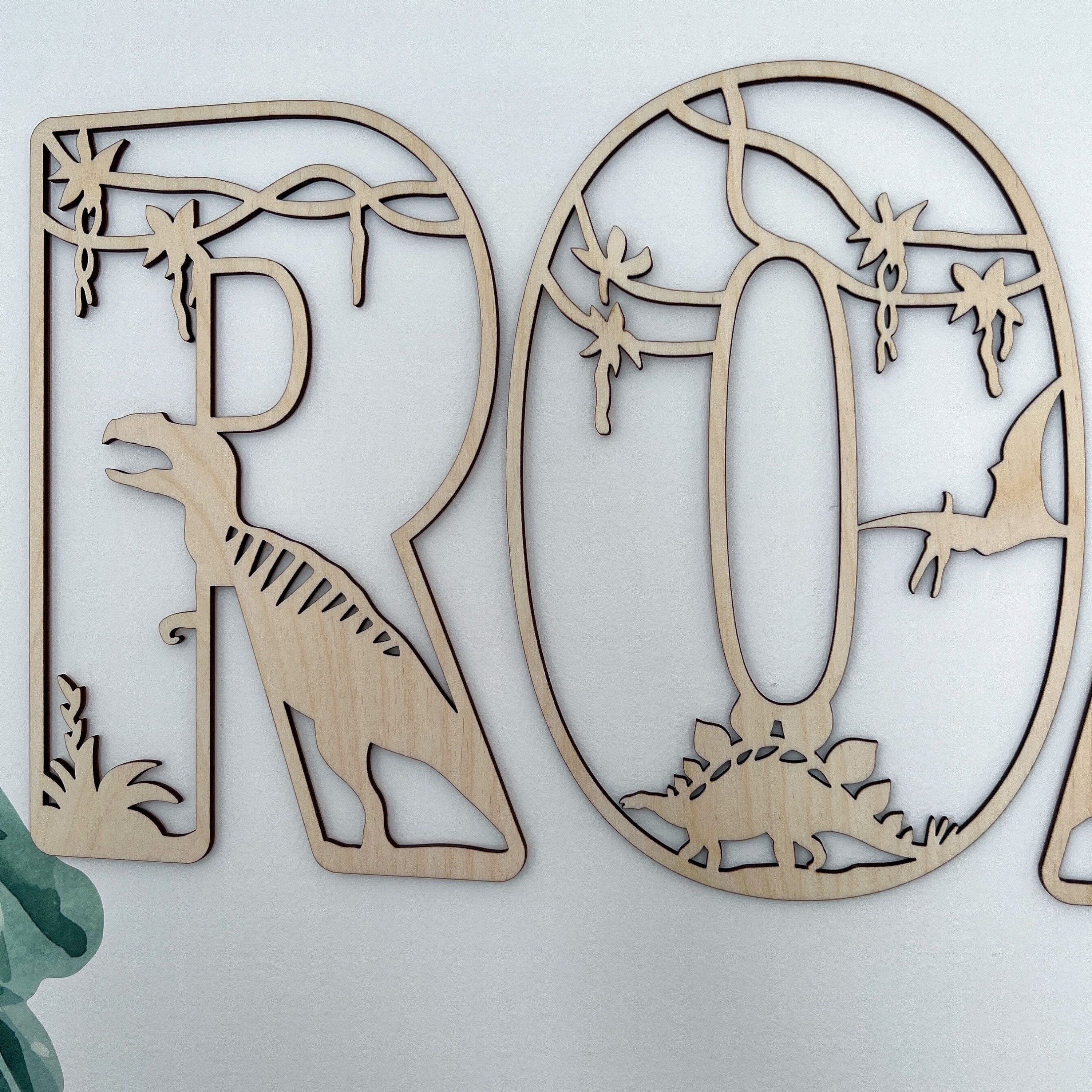 Roar Sign Nursery Decor Name Sign Dinosaur Wall Art - Etsy
