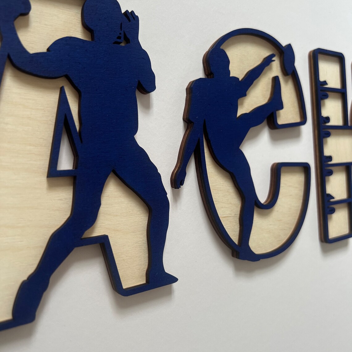 American Football Sign - American Football Letters - Personalised Name ...