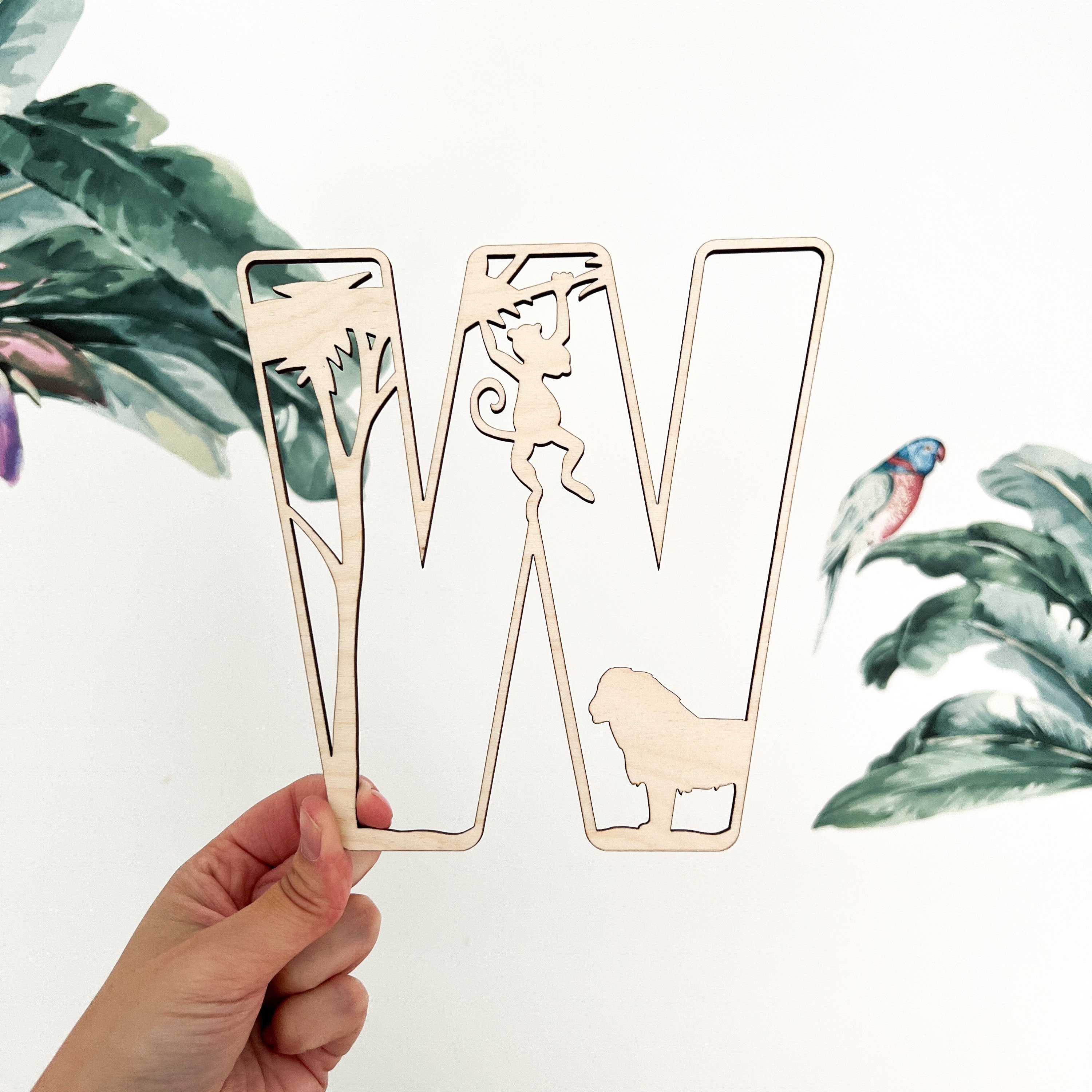 Safari Name Sign Animal Letters Personalised Name Sign - Etsy